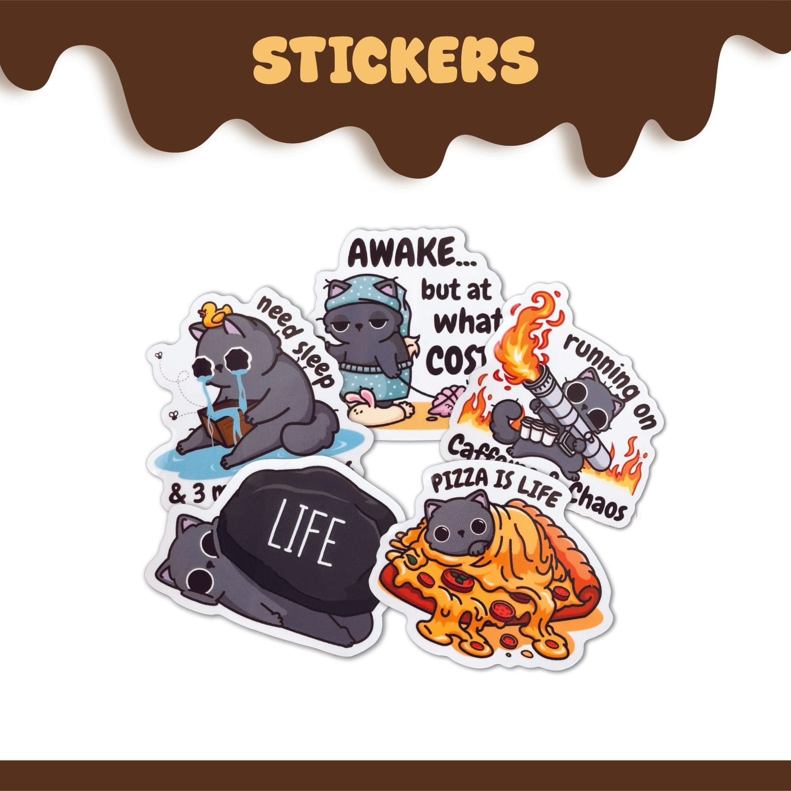 5x Stickers – Life With Bubu